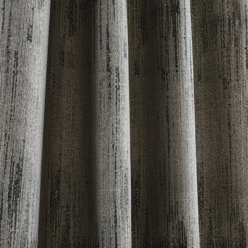 DKNY Basalt Jacquard Black Ice Curtain Panel Pair (Set of 2) | Wayfair